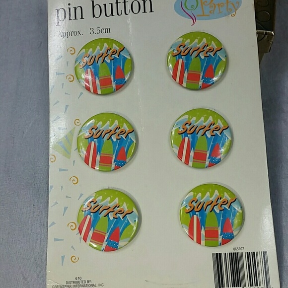 Vintage | Party Supplies | Vintage 6ct Surfer Pins Brooches Wholesale ...